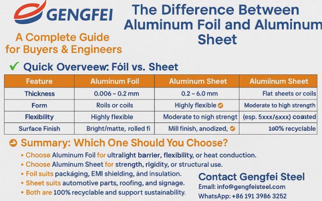 Différence entre la feuille d'aluminium et la feuille: Guide complet de ...